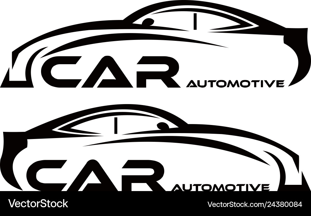 Car logo in clean Royalty Free Vector Image - VectorStock