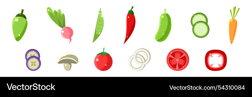 Cooking food ingredient for culinary set Vector Image