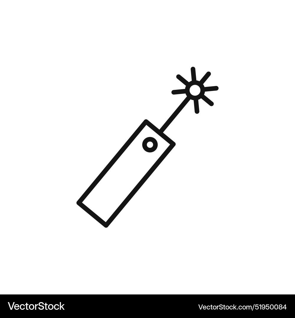 Laser logo sign outline Royalty Free Vector Image