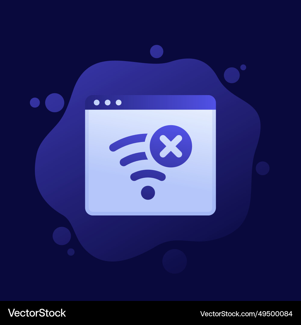 No wi-fi connection icon design Royalty Free Vector Image
