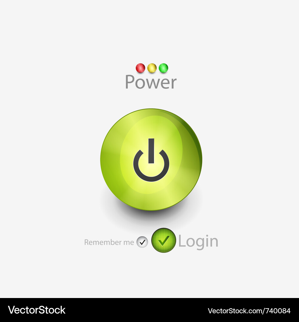 Power button background Royalty Free Vector Image