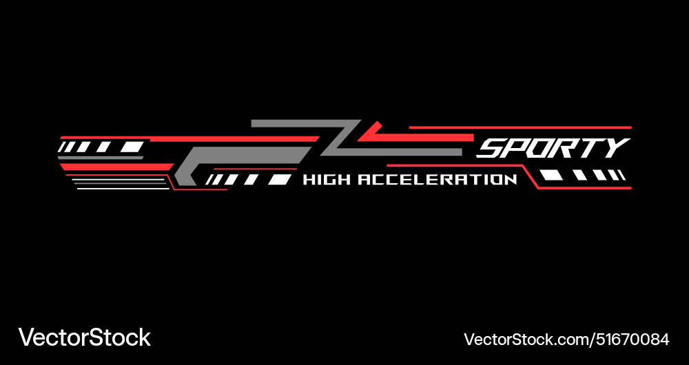 Sticker stripe abstract vinyl decal design Vector Image