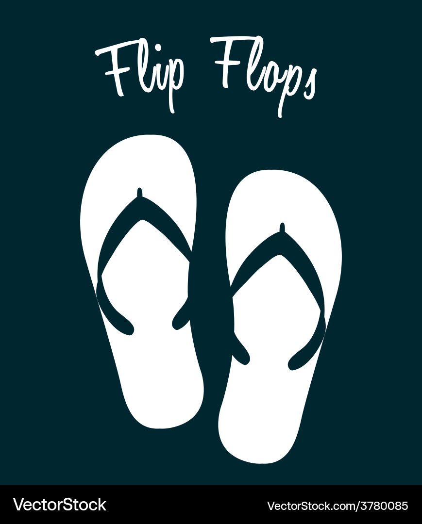 Flip flops Royalty Free Vector Image - VectorStock