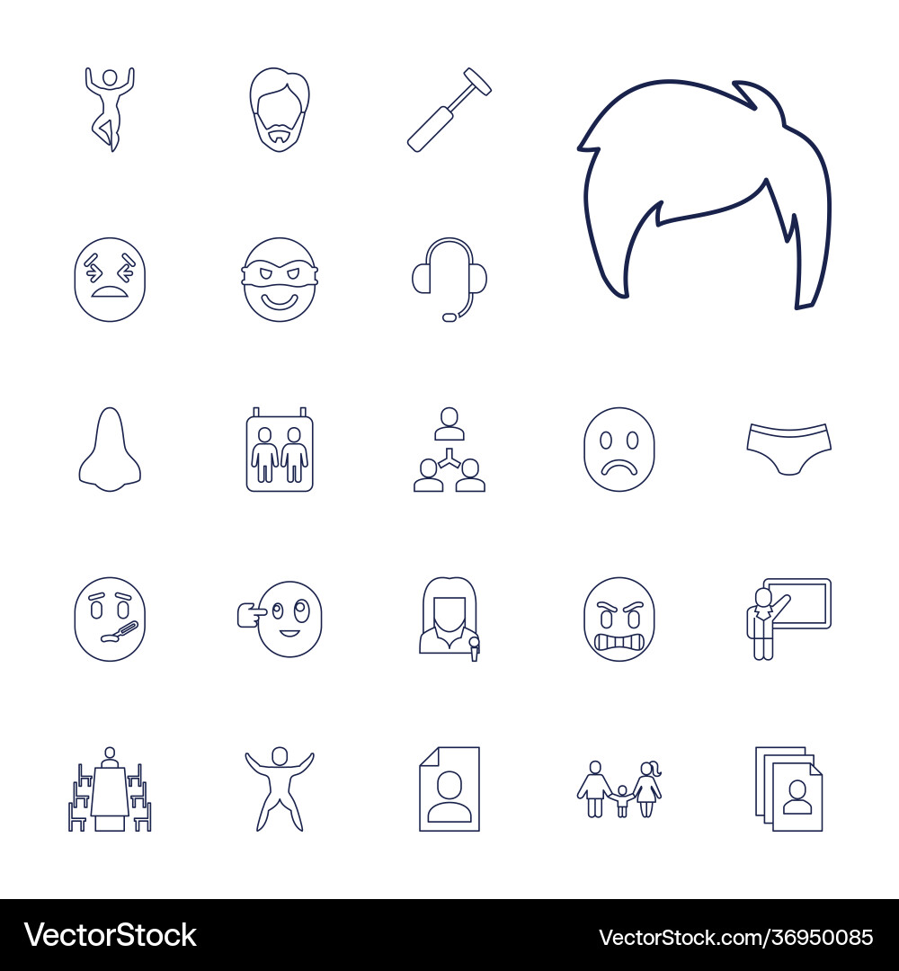 Man icons Royalty Free Vector Image - VectorStock