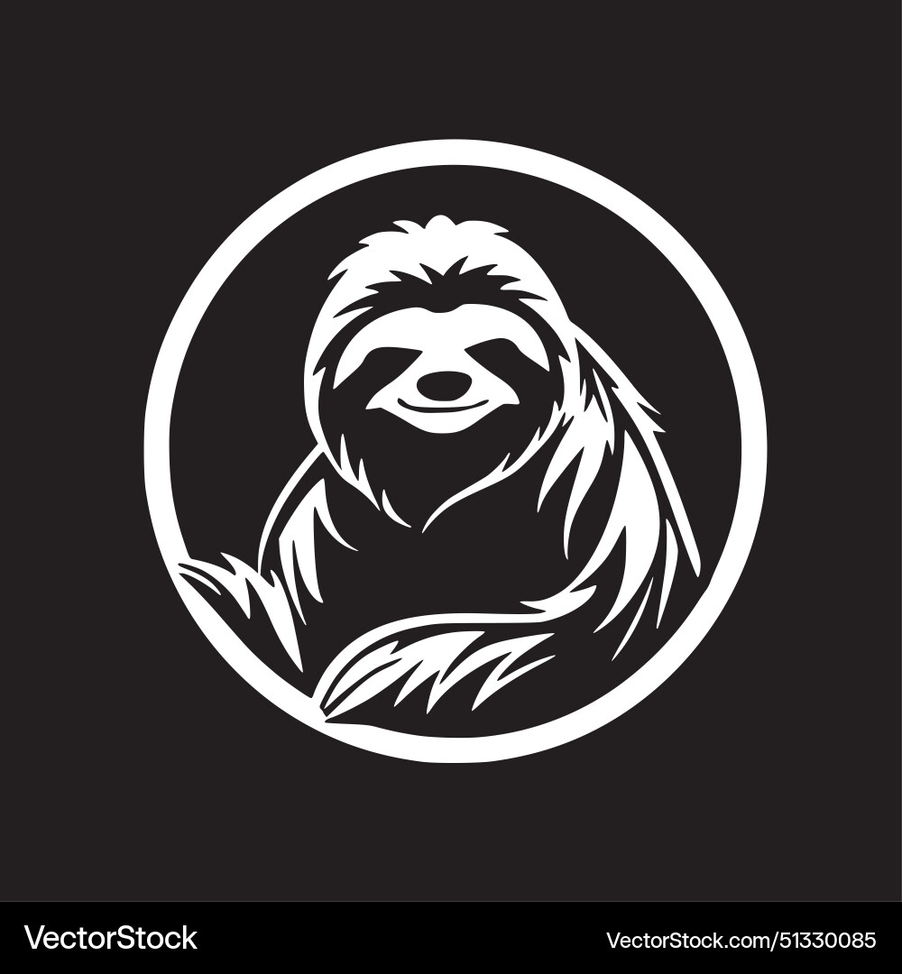 Sloth - high quality logo ideal for t-shirt Vector Image