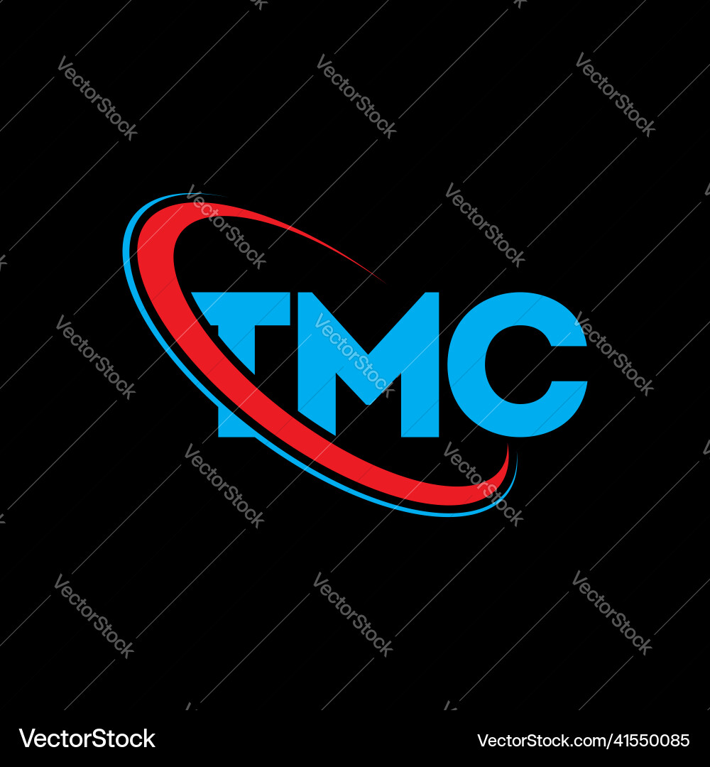 Tmc logo letter design Royalty Free Vector Image