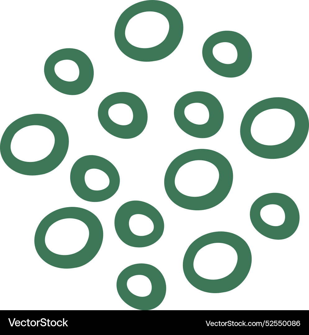 Abstract bubbles dots doodle Royalty Free Vector Image