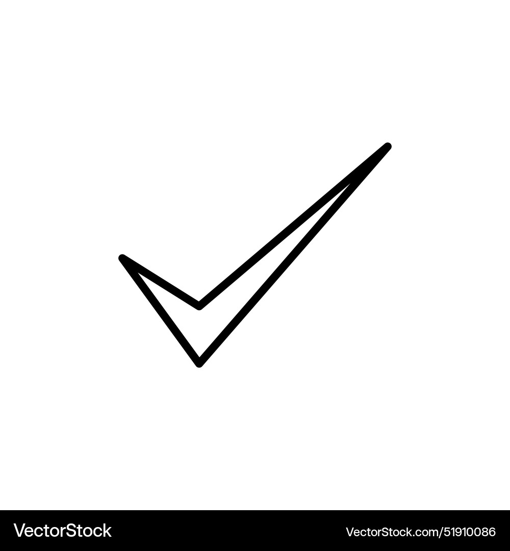 Check mark icon perfect for approval Royalty Free Vector