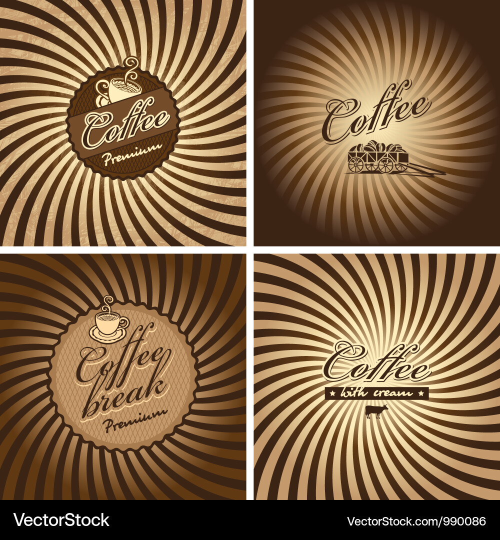 Coffee spiral Royalty Free Vector Image - VectorStock