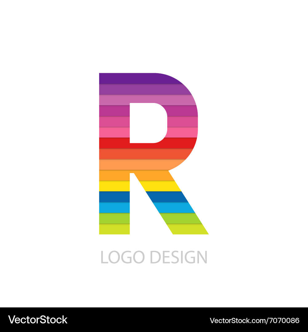 Colorful logo letter Royalty Free Vector Image