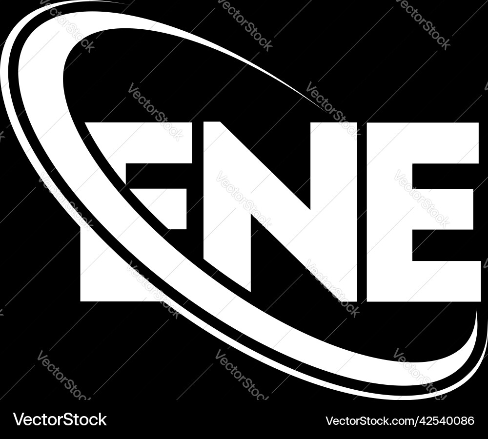 Ene logo letter design Royalty Free Vector Image