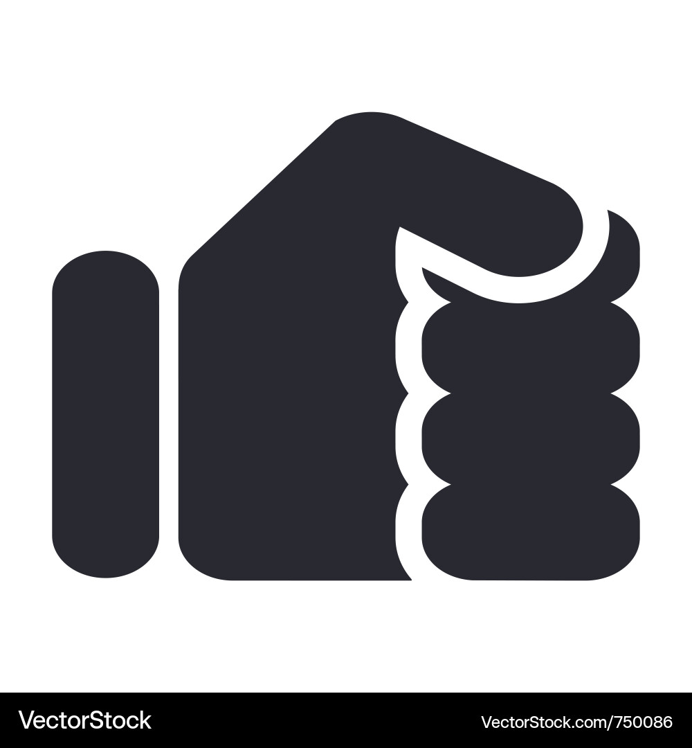 Fist icon Royalty Free Vector Image - VectorStock