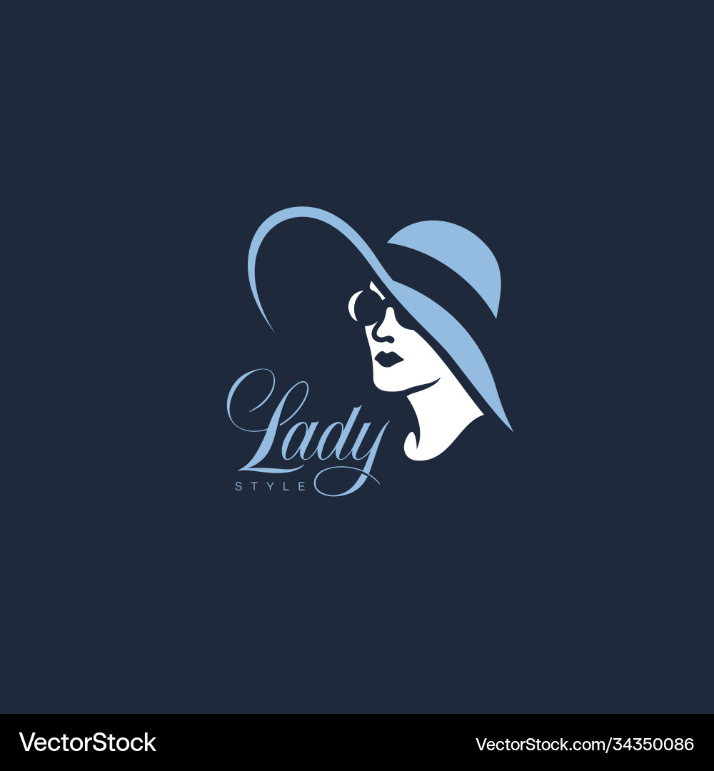 Lady logo Royalty Free Vector Image - VectorStock