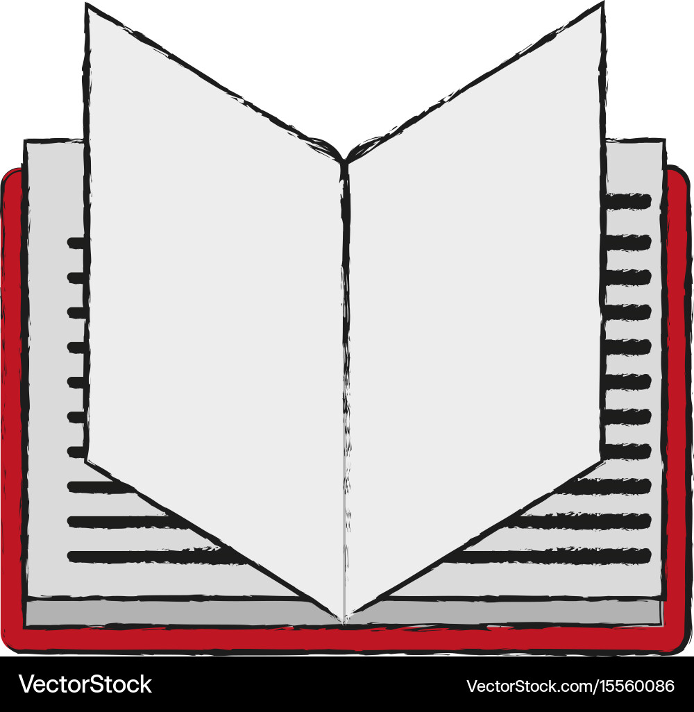 Reading book separator Royalty Free Vector Image