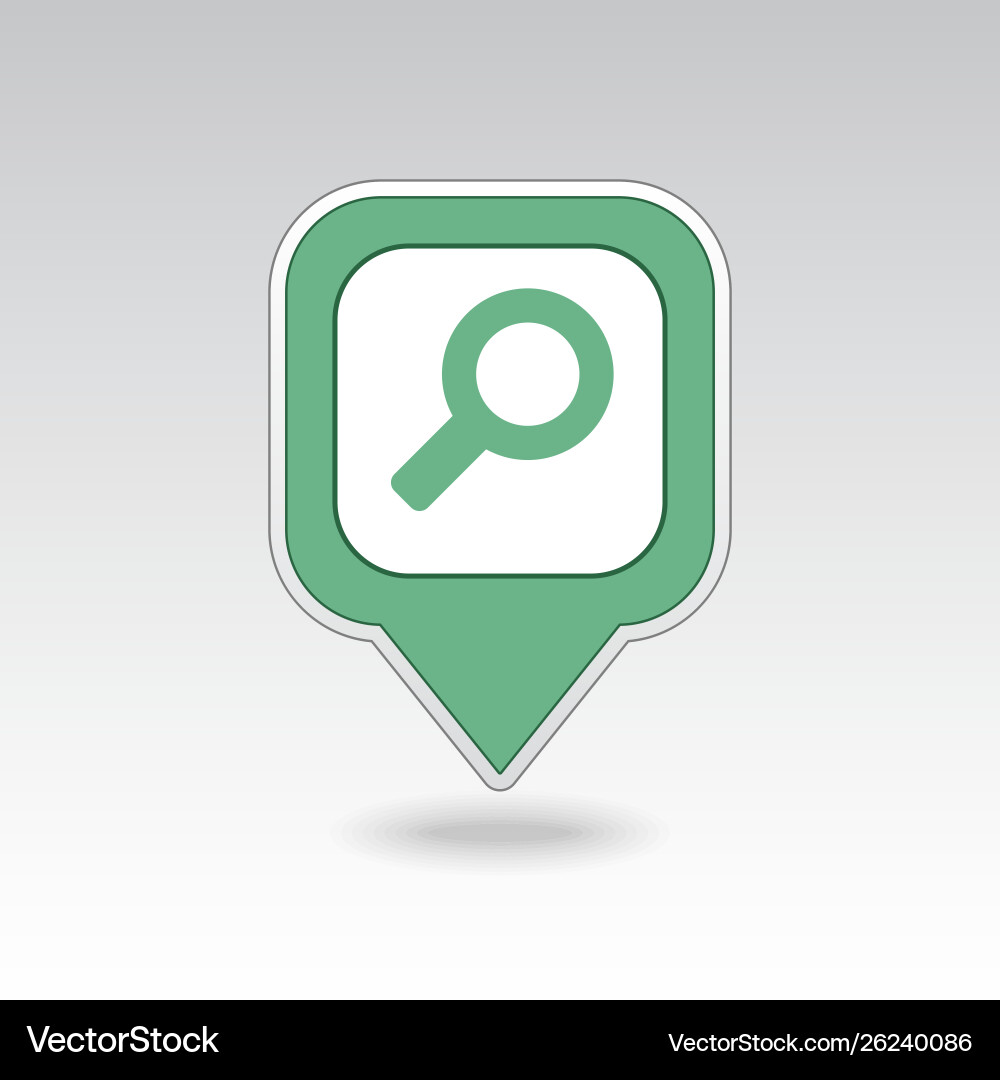 Search icon magnifying glass magnifier or loupe Vector Image
