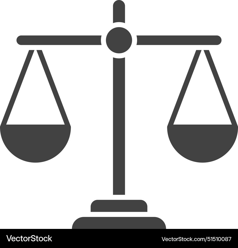 Balance scale icon image Royalty Free Vector Image