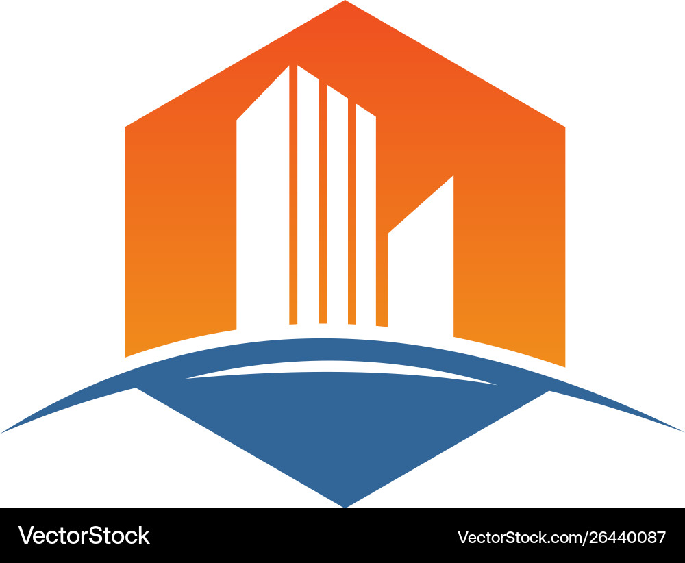 Build logo template Royalty Free Vector Image - VectorStock