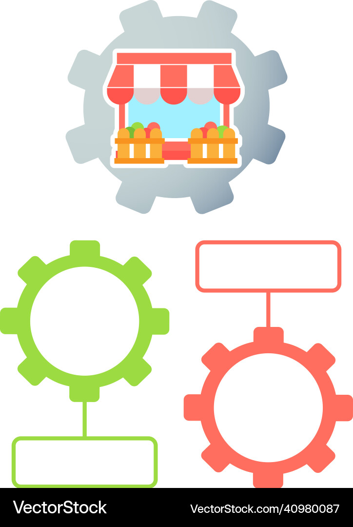 Business ownership strategy infographic chart Vector Image