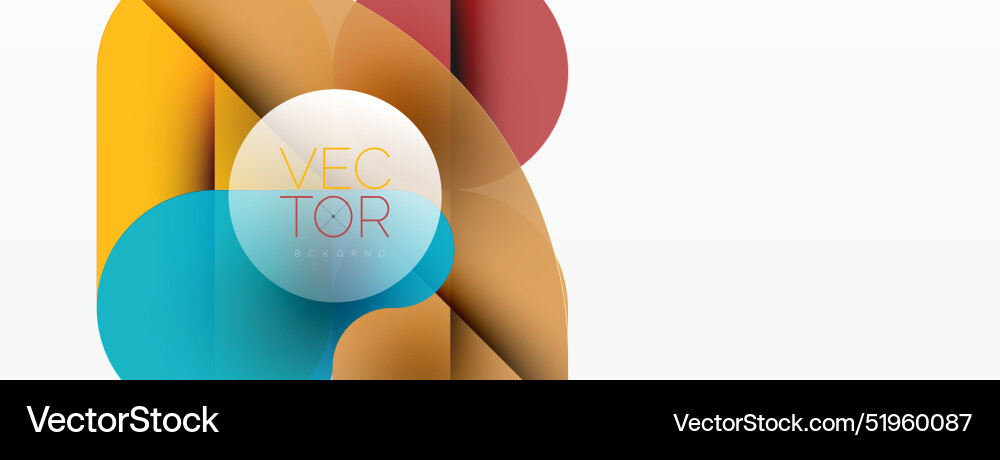 Circles and round shapes geometric minimal Vector Image