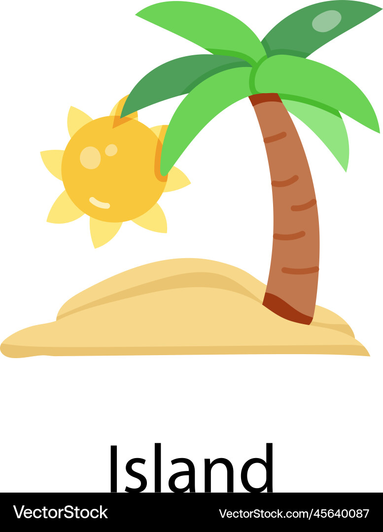Island Royalty Free Vector Image - VectorStock