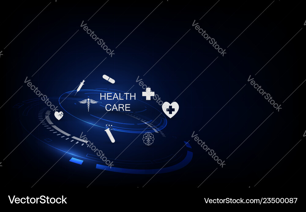 Medical technology innovation concept background Vector Image
