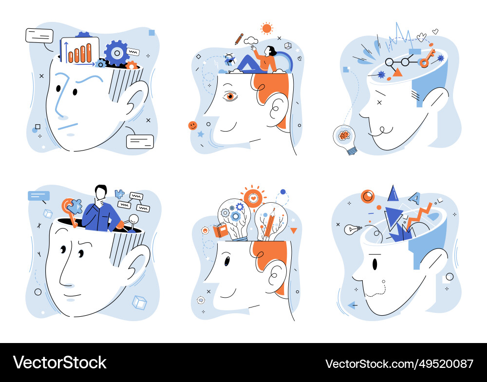 Mindset acquiring new skills reflects growth Vector Image