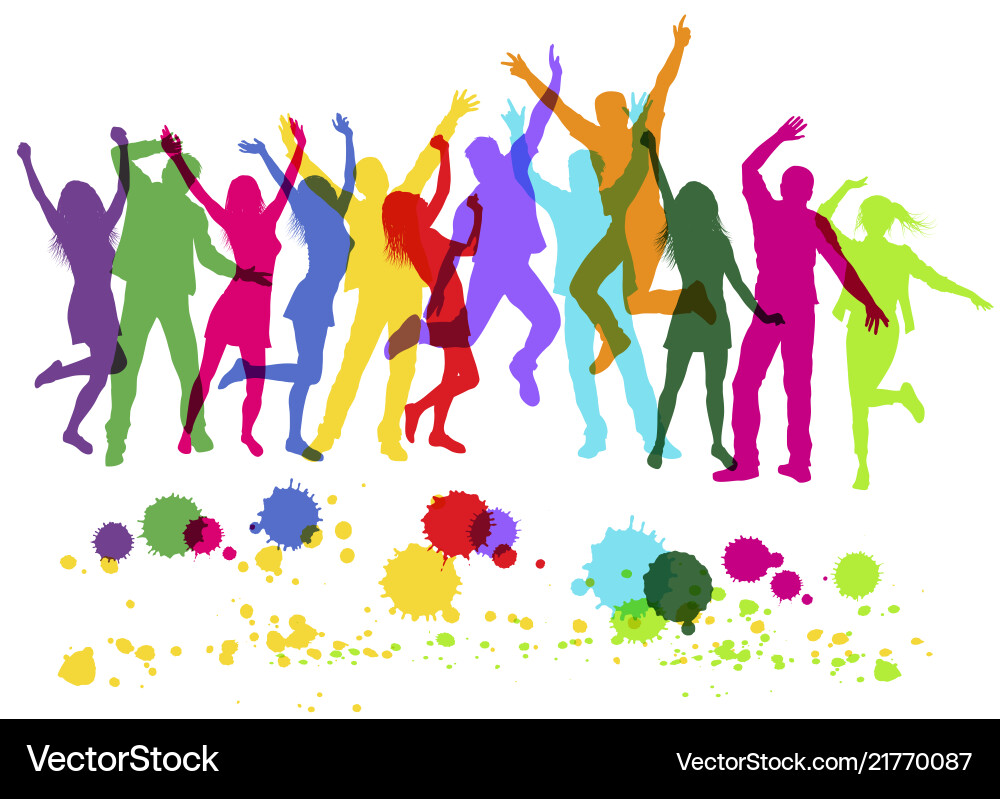 Party People Dancing Vector
