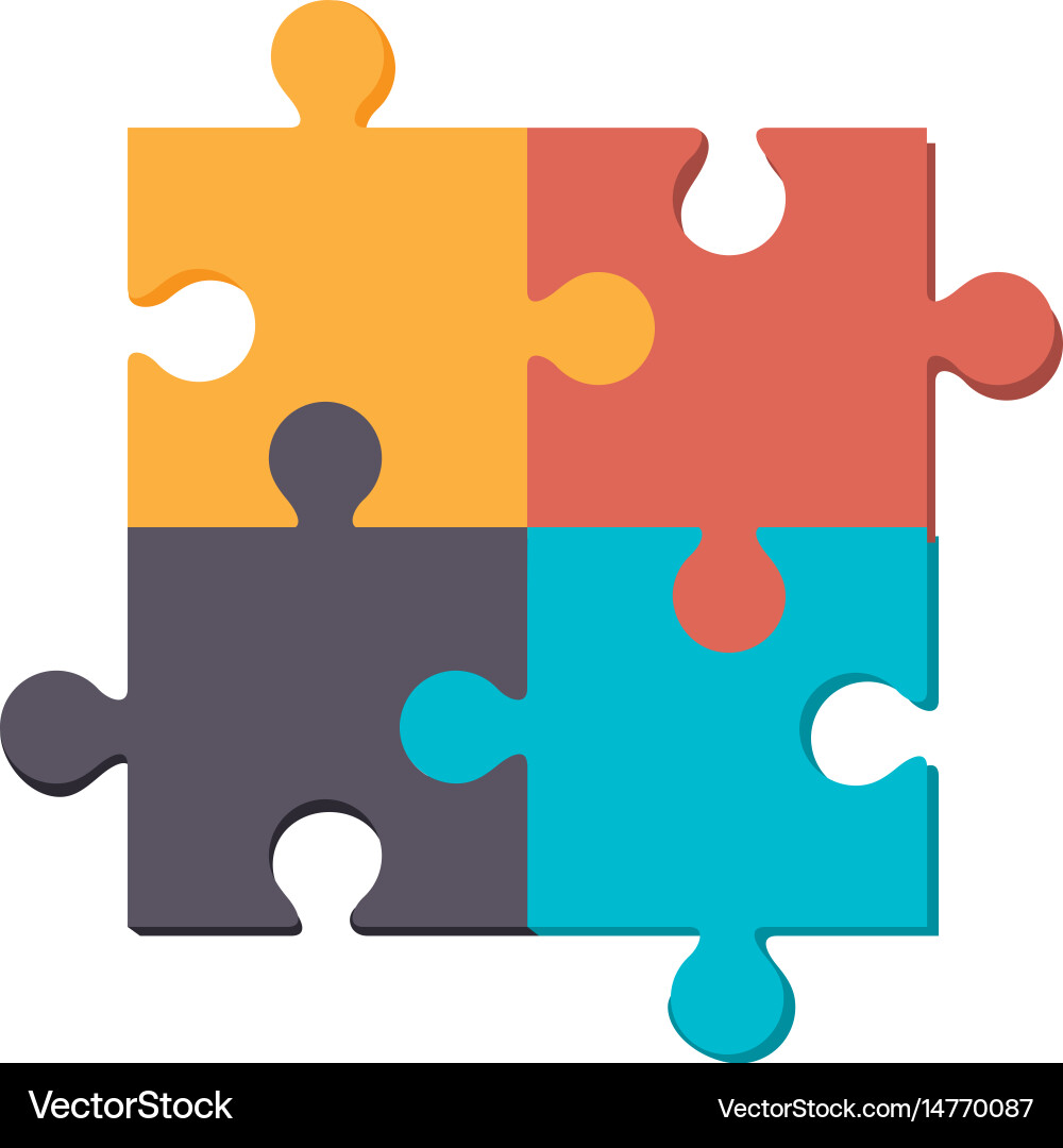 Puzzle piece symbol Royalty Free Vector Image - VectorStock