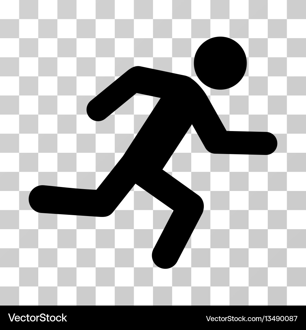 Running Man Icon - Speed & Motion Royalty Free Vector