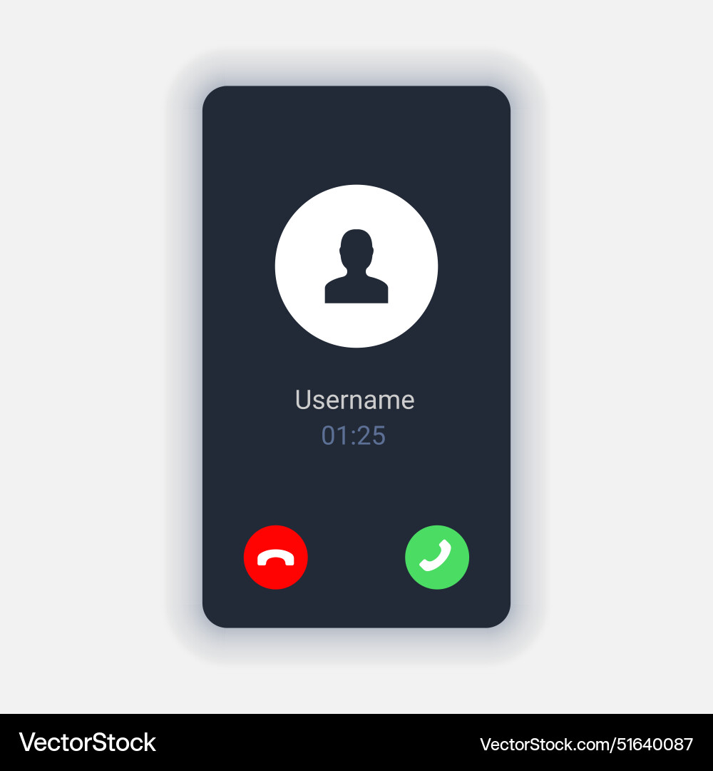 Smartphone Video Call Mockup Royalty Free Vector Image