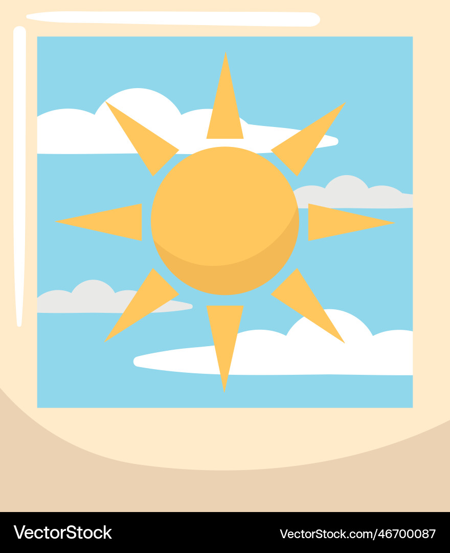 Vacations in summer picture Royalty Free Vector Image