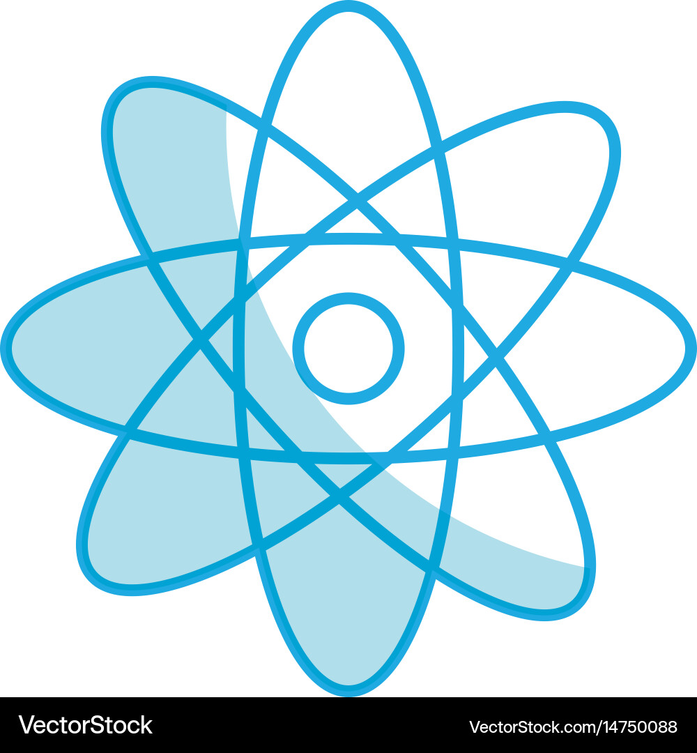 Atom molecule isolated icon Royalty Free Vector Image