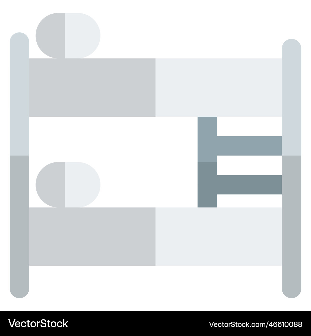 Double storey bed for kids Royalty Free Vector Image
