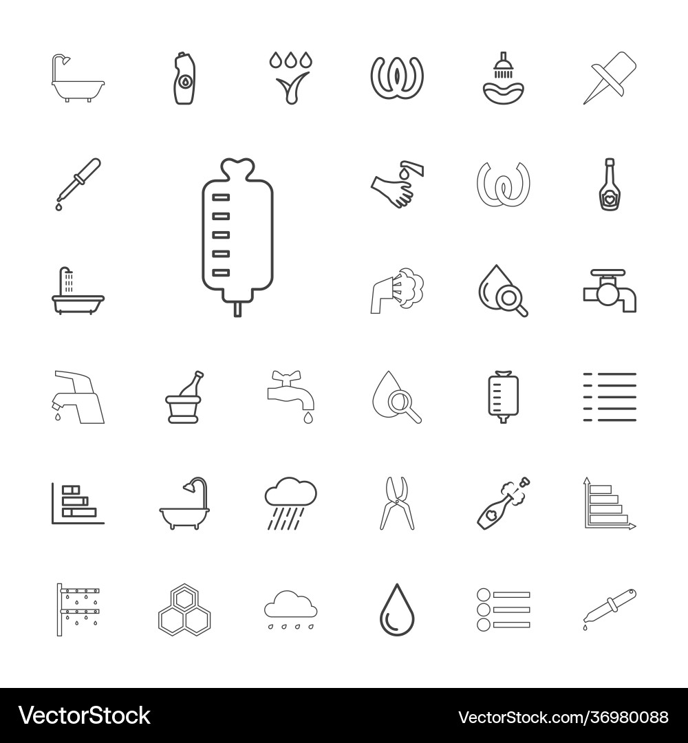 Drop icons Royalty Free Vector Image - VectorStock