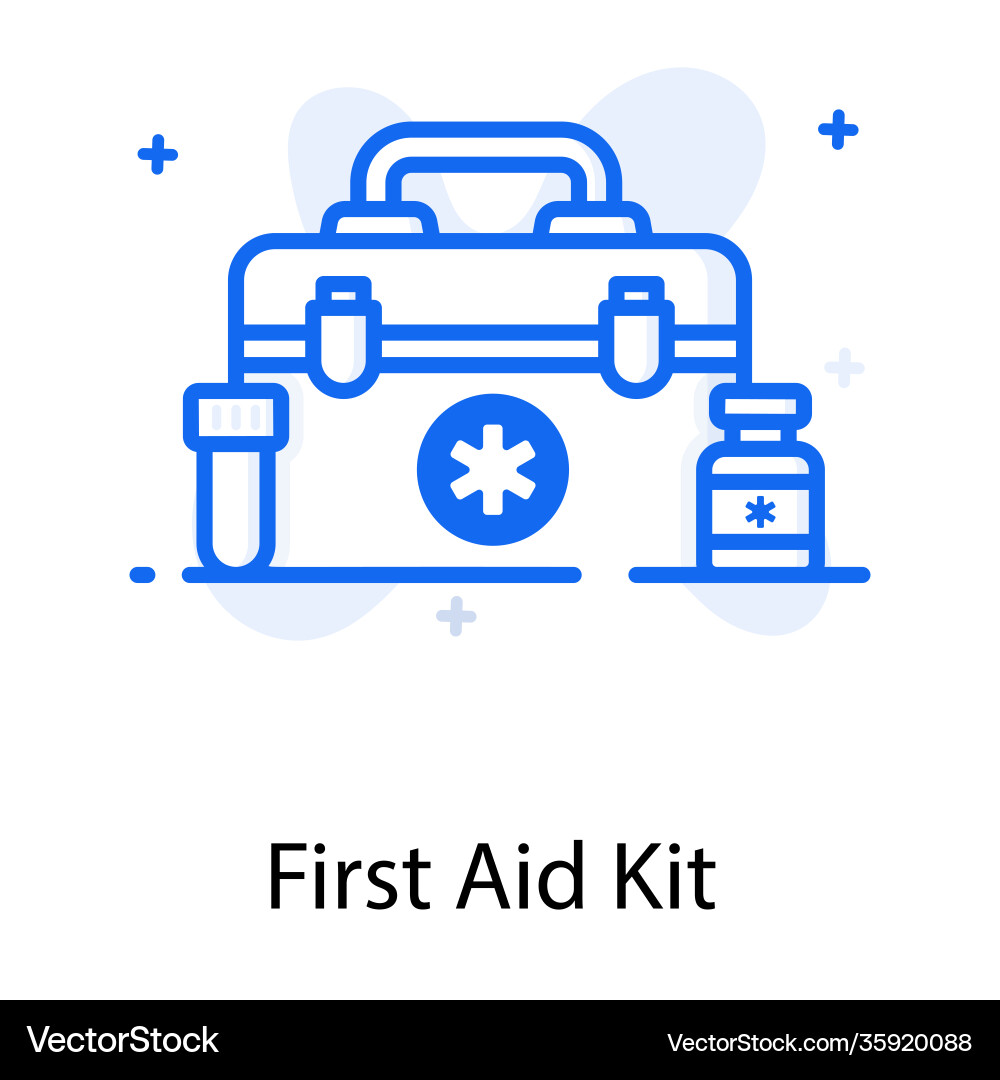 First aid kit Royalty Free Vector Image - VectorStock