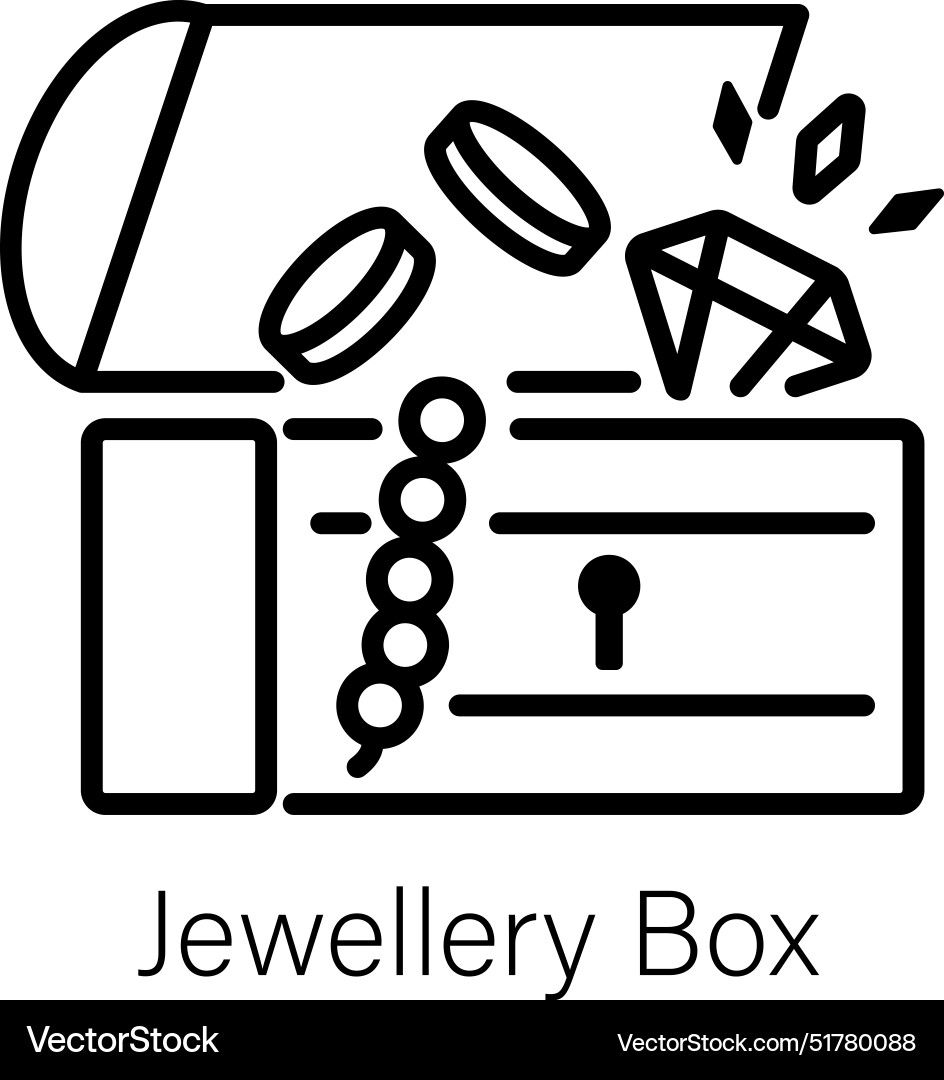 Jewellery box Royalty Free Vector Image - VectorStock