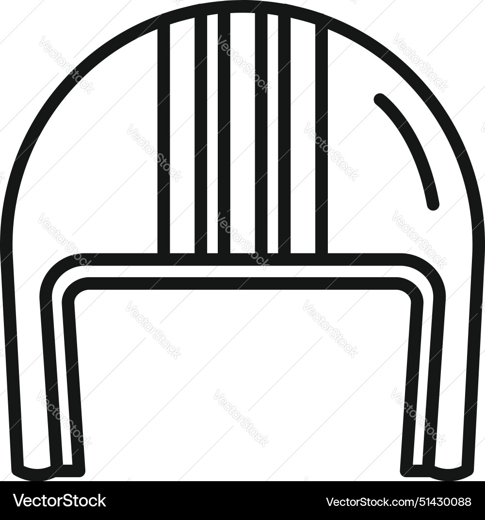 Modern minimalist chair line art Royalty Free Vector Image