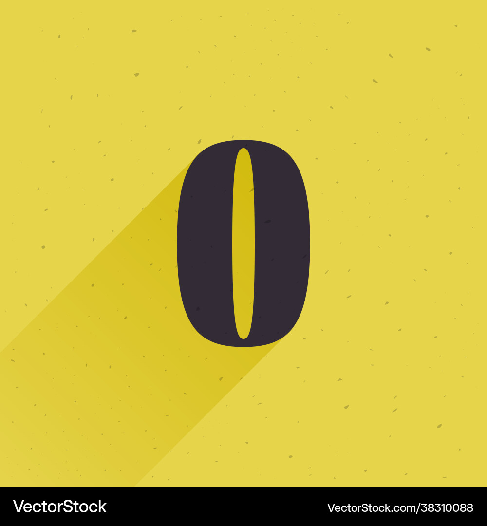 Number zero logo for your fun and happy design Vector Image