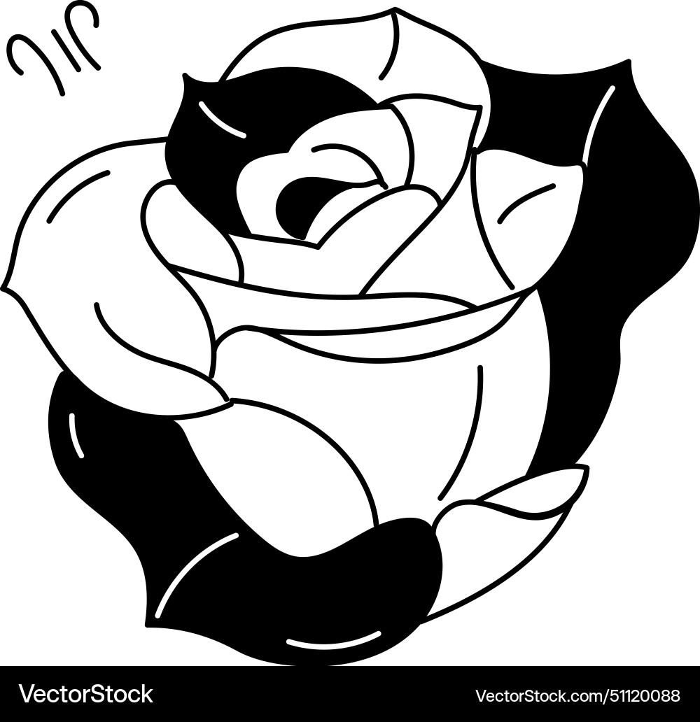 Red rose Royalty Free Vector Image - VectorStock