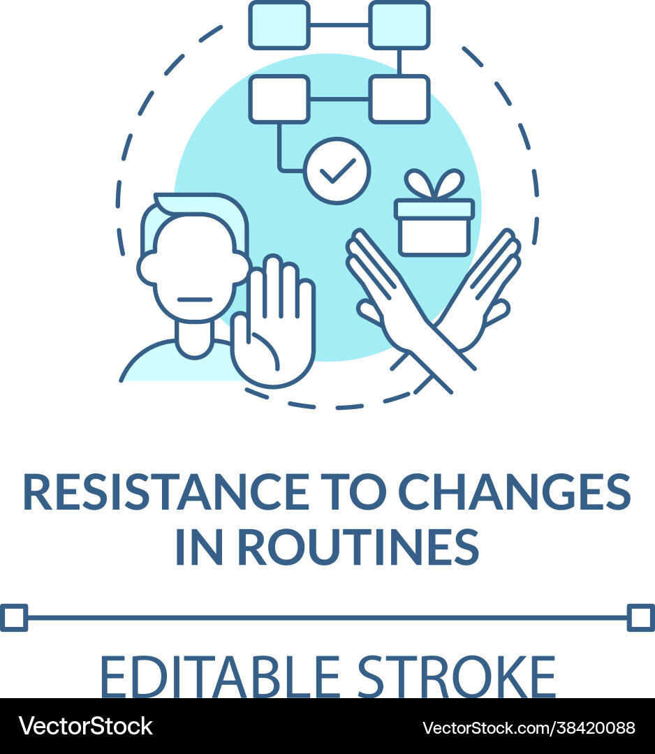 Widerstand gegen Änderungen im Routine-Konzept-Icon