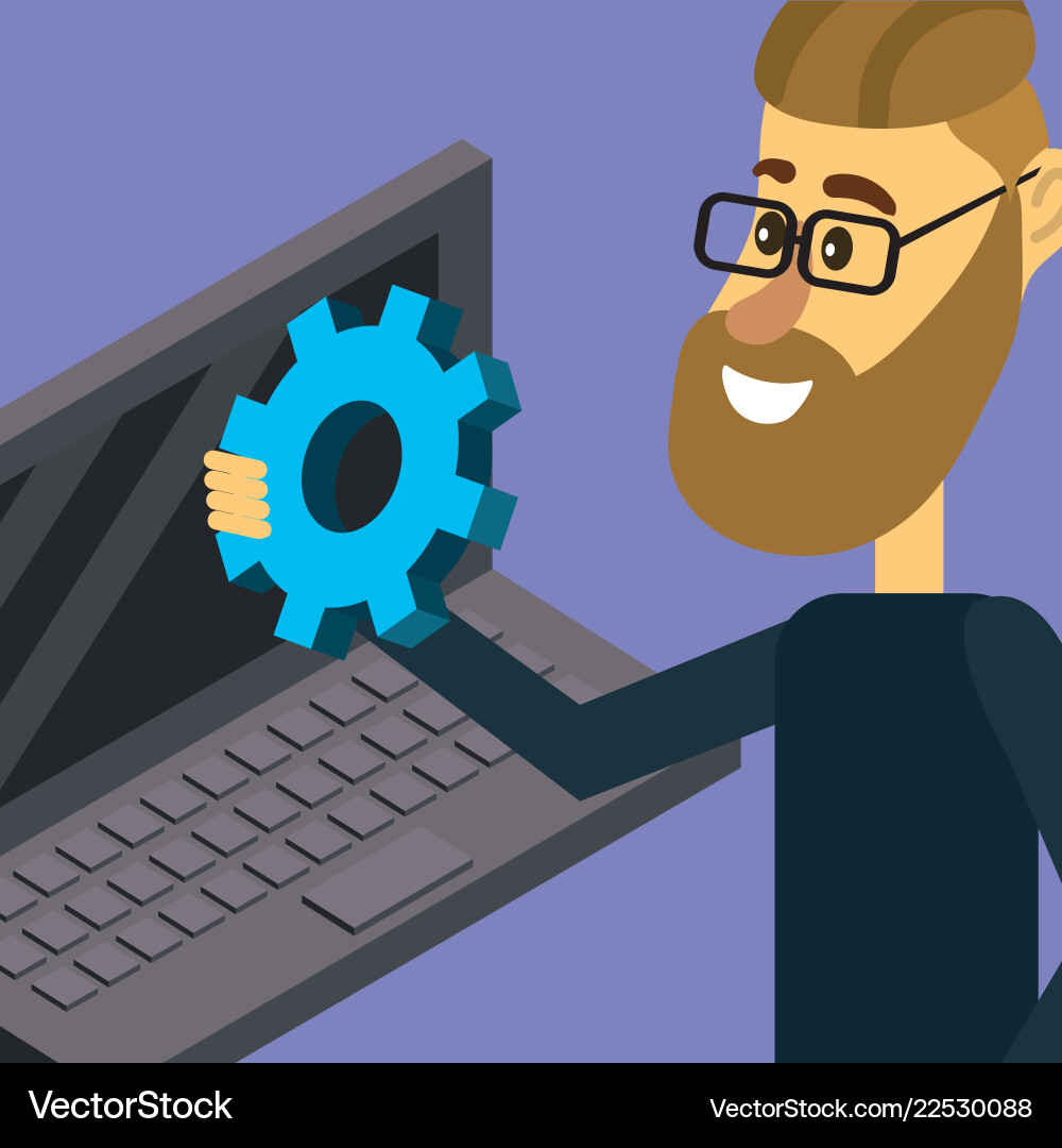 Suche Motor Cartoon Lizenzfreies Vektorbild - VectorStock