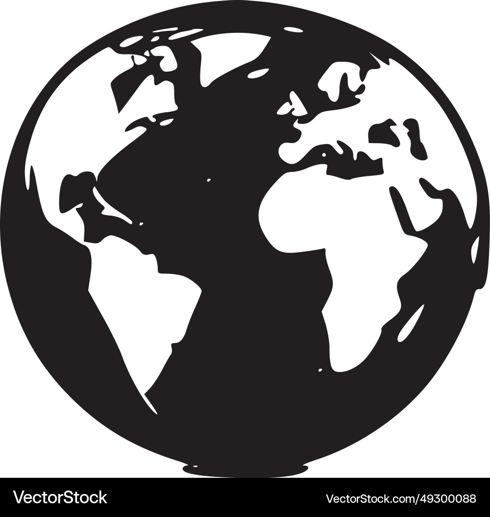 Simple Globe Icon Royalty Free Vector Image - VectorStock
