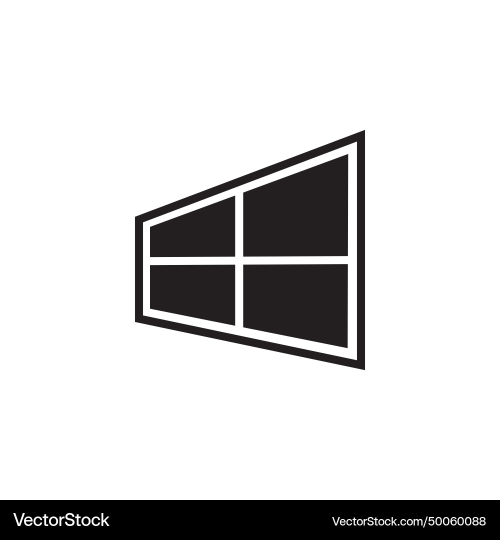 Window icon logo Royalty Free Vector Image - VectorStock