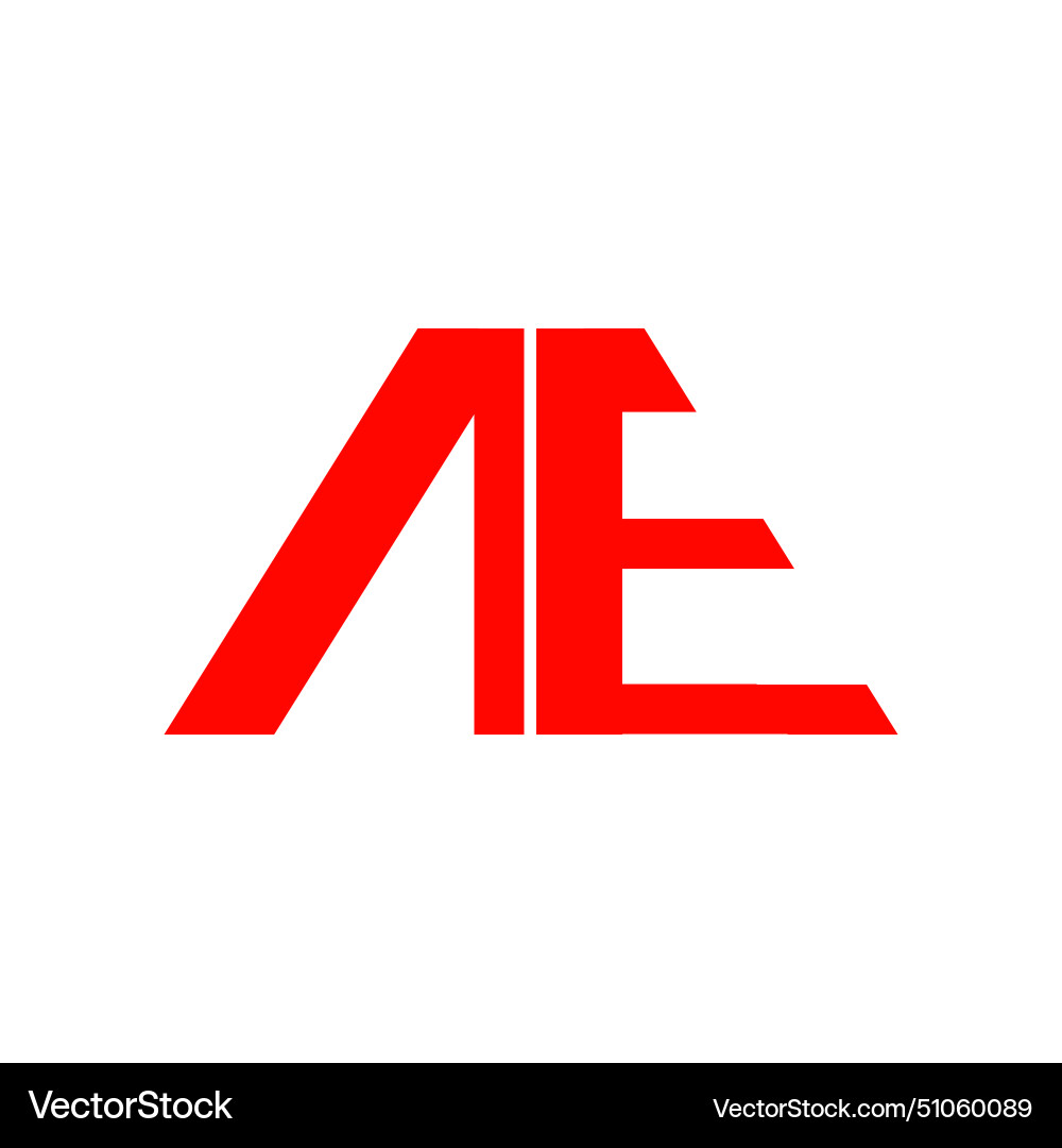 Ae letter logo Royalty Free Vector Image - VectorStock