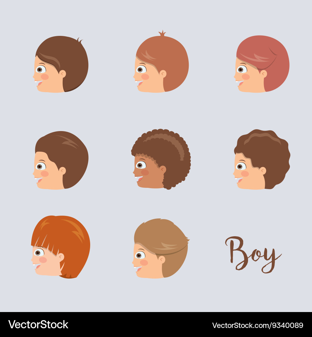 Boy character design Royalty Free Vector Image