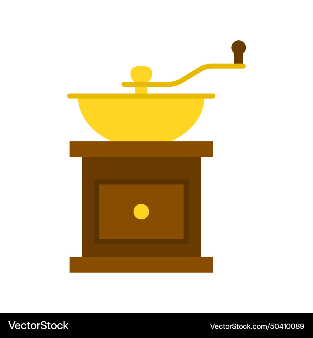 Coffee grinder icon mill Royalty Free Vector Image