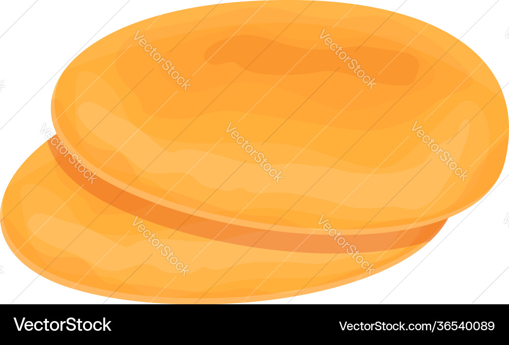 Cuisine pita bread icon cartoon style Royalty Free Vector