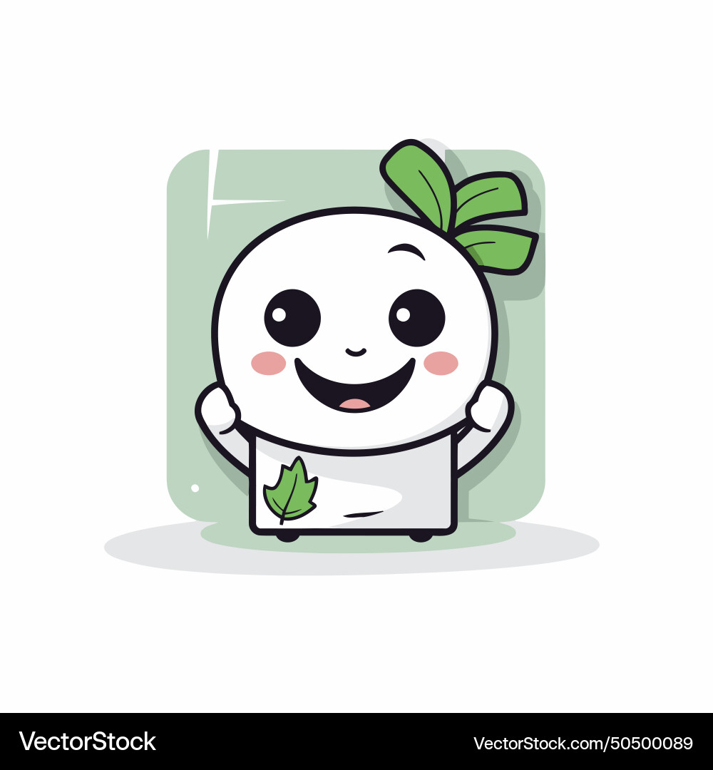 Cute cucumber character Royalty Free Vector Image
