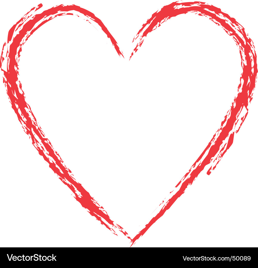 Distressed Heart Royalty Free Vector Image - VectorStock