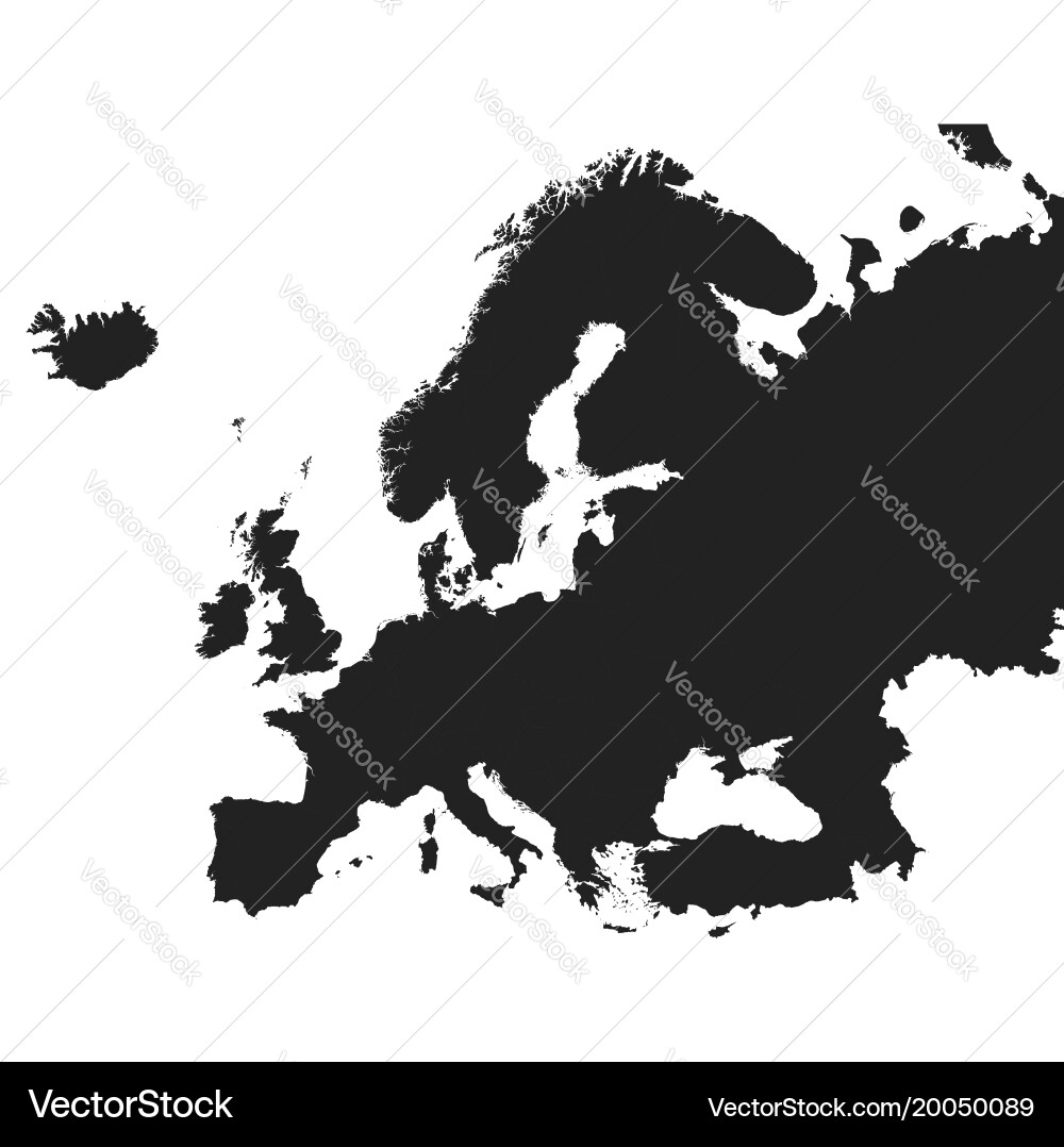 Europe Map Icon Royalty Free Vector Image - VectorStock